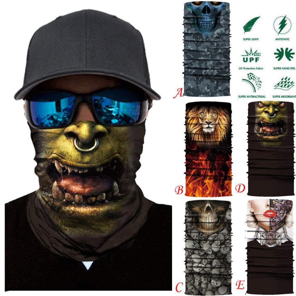Cycling Motorcycle Mask Neck Tube Ski Scarf Face B... – Grandado