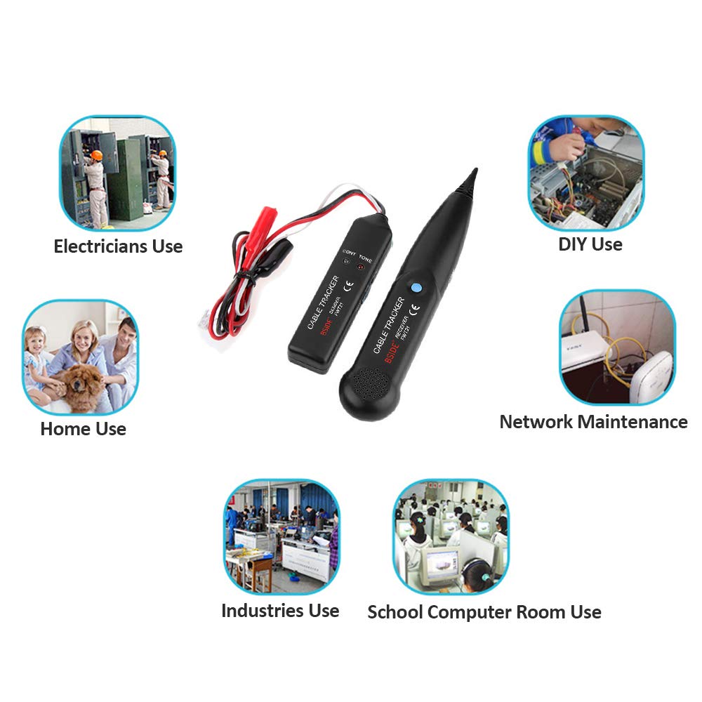 Cable Tracker RJ11 Wire Tracer Ethernet Tracker Telephone Tone ...
