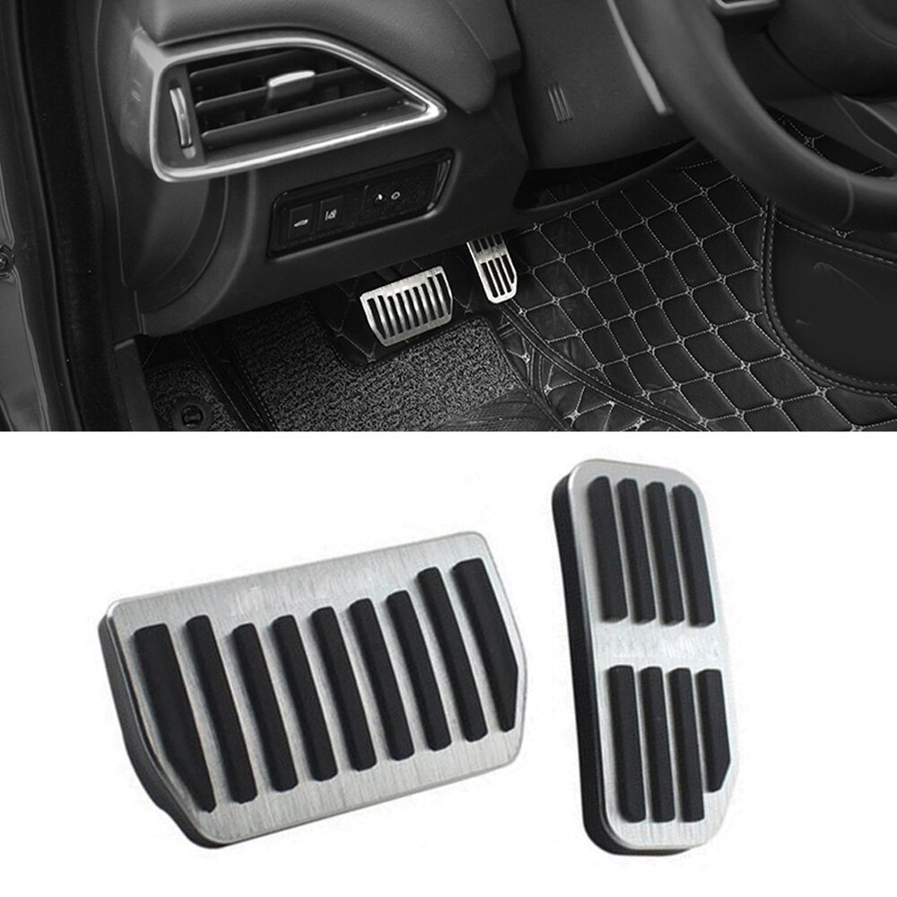 2pcs Aluminum Alloy Car Gas Brake Pedal Footrest F... – Grandado