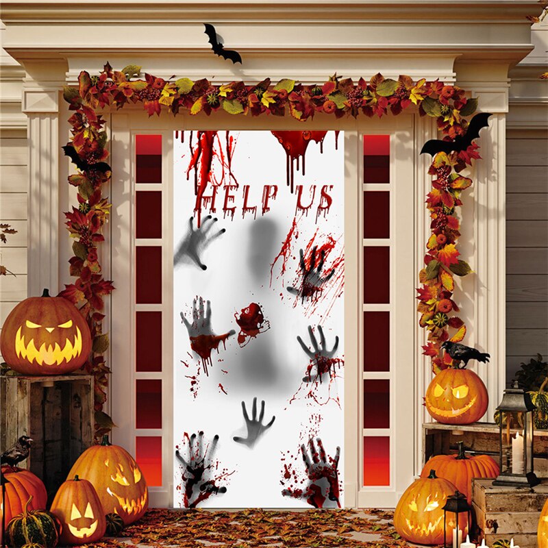 Wall Decal DIY Halloween Window Decorative Films B... – Grandado