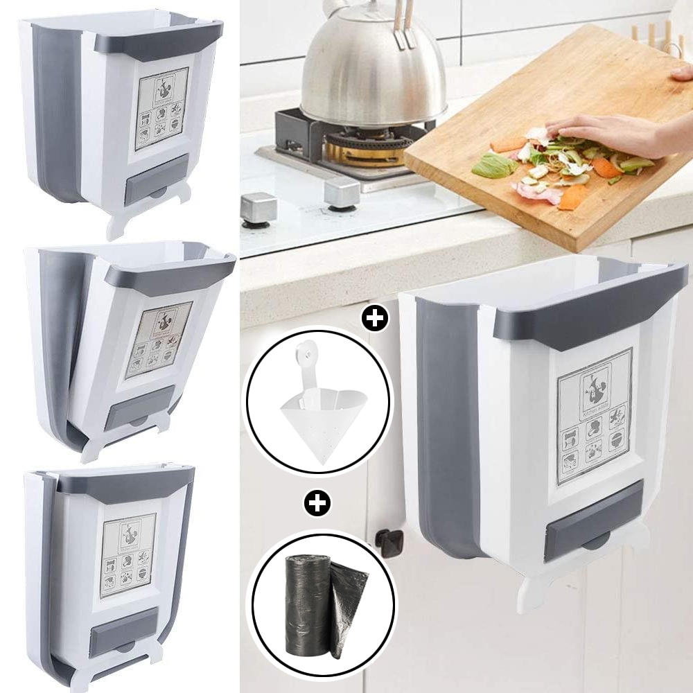 Kitchen Foldable Trash Bin Free Sink Filter Garbag... – Grandado
