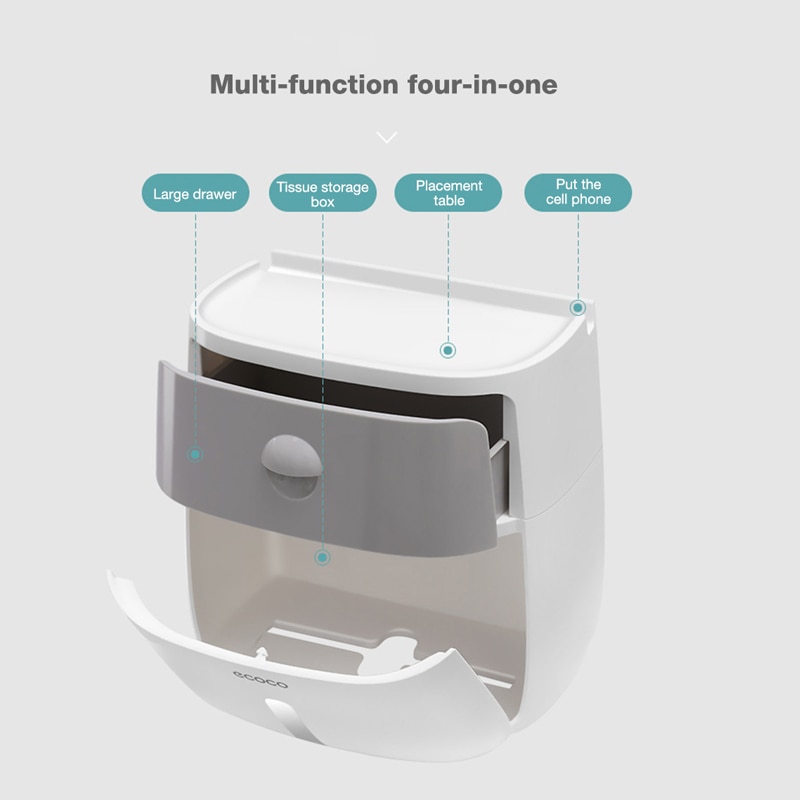 Ecoco Double-layer Tissue Storage Box Waterproof W... – Vicedeal