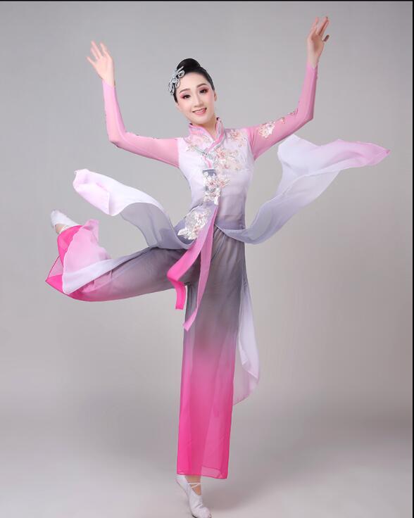 Chinese Style Hanfu Classical Dance Practice Cloth... – Grandado