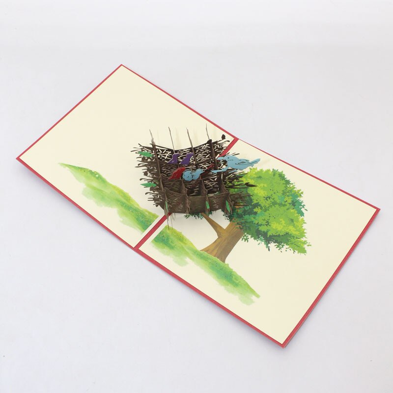 3D Handmade Colorful Bird Nest Paper Invitation Gr... – Grandado