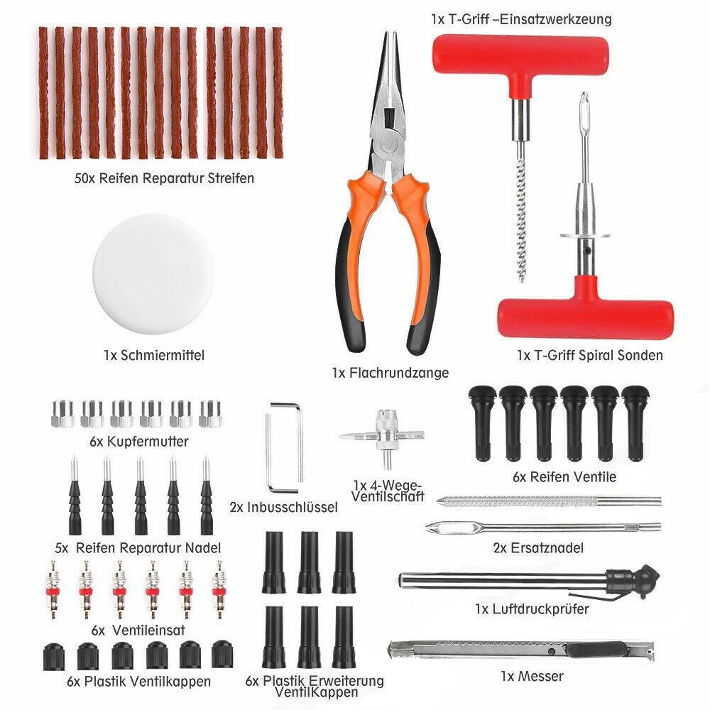 Auto Universal 100Pcs Banden Reparatie Tool Set Ki... – Vicedeal
