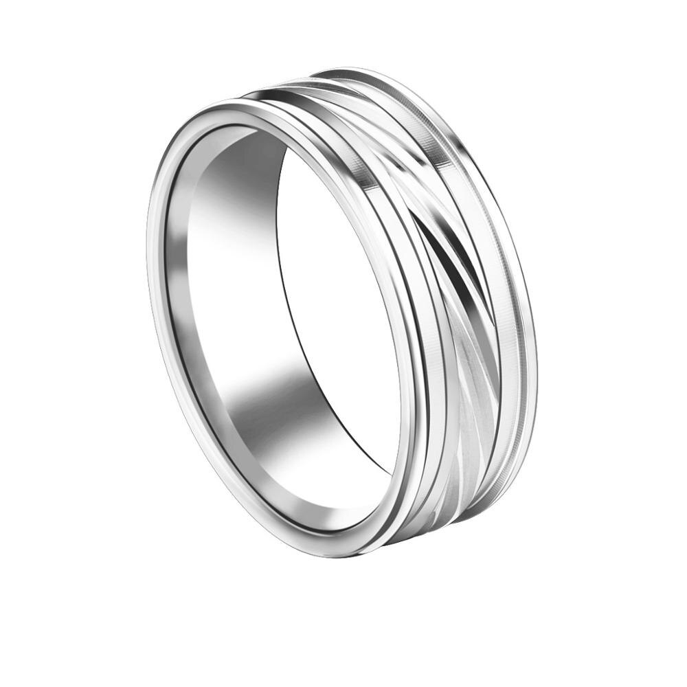 Gesneden Roestvrij Staal Vinger Ringen Voor Mannen... – Vicedeal