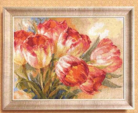 Counted Cross Stitch Kit Tulpany Tulips Tulip alis... – Grandado