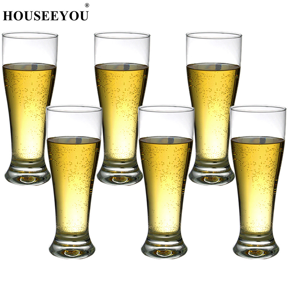Houseeyou 6pcsset 480ml Thick Bottom Beer Steins Grandado
