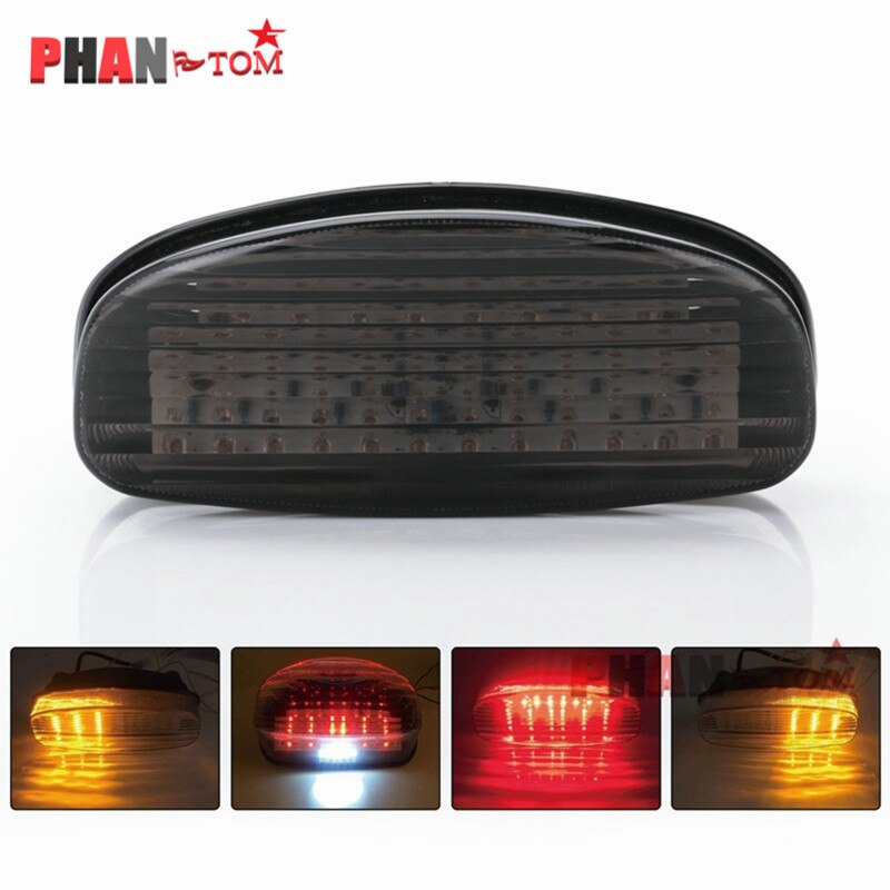 Motorfiets Achterlicht Brake Signalen Led Geïntegr... – Vicedeal