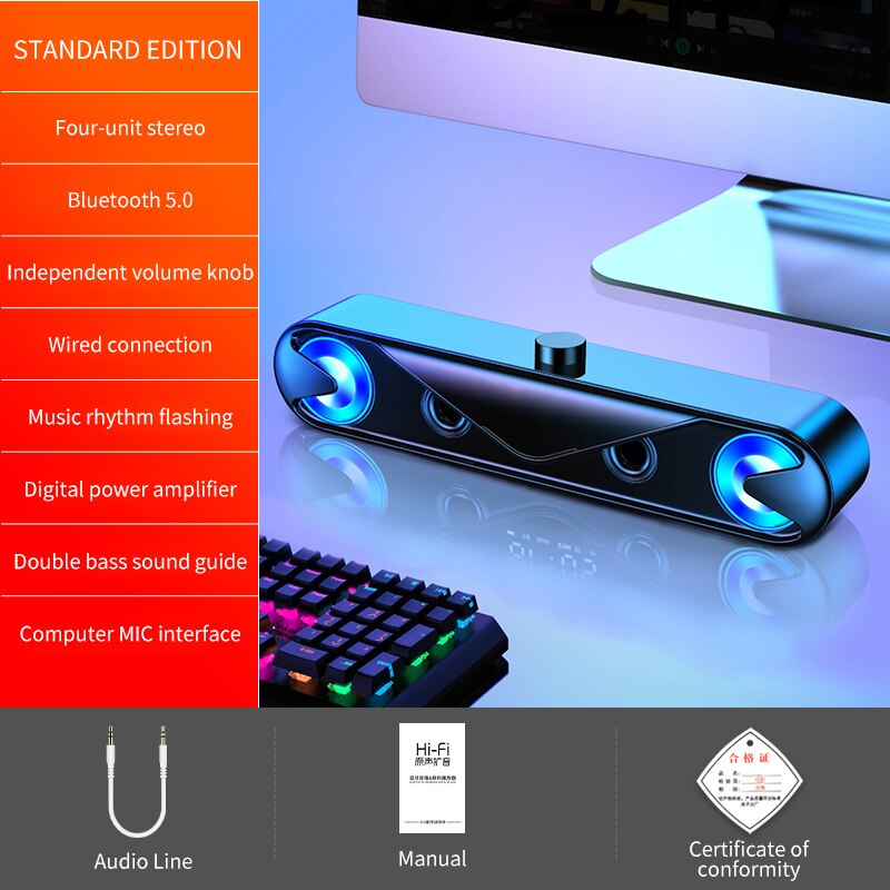 Bluetooth Audio Computer Mini altoparlante USB cab... – Grandado