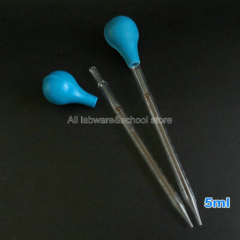 5ml und 10ml Labor Glas Absolvierte Pipette Pipett... – Grandado