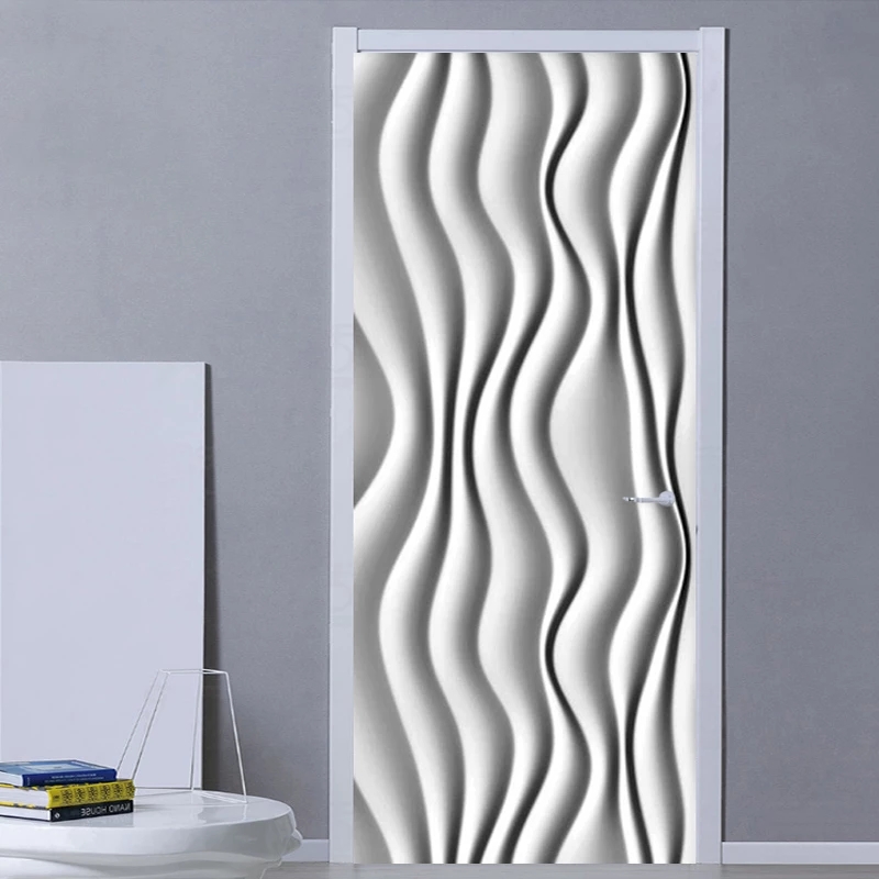 Pvc Self-Adhesive Door Sticker 3D Stereo Releif Pe... – Grandado