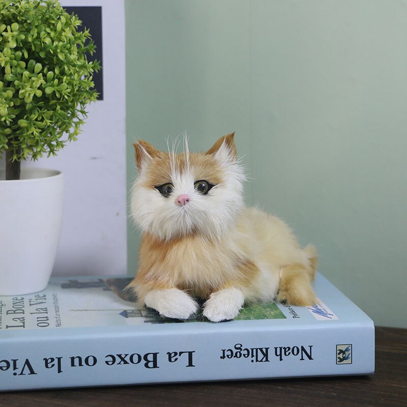 Three-color Simulation Cat Doll Desktop Decoration... – Grandado