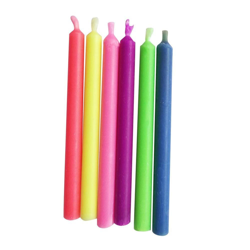 6pcs color flame candle happy birthday party weddi... – Grandado
