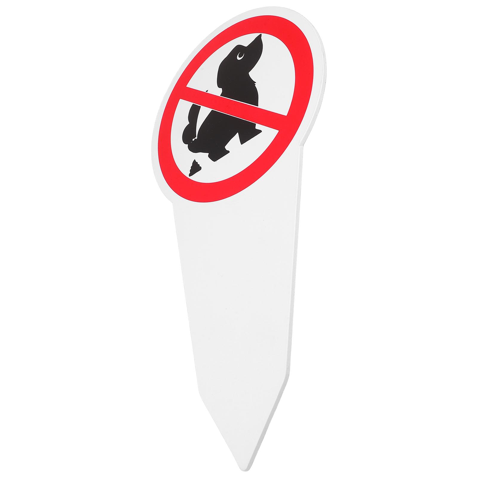 Dog Poop Sign Garden Lawn Yard Decoration No Poopi... – Vicedeal