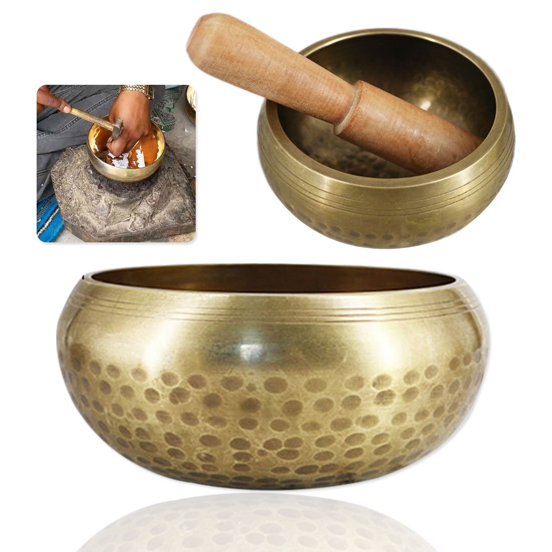 Handmade Nepal Tibetan Singing Bowl Set Resonance ... – Vicedeal
