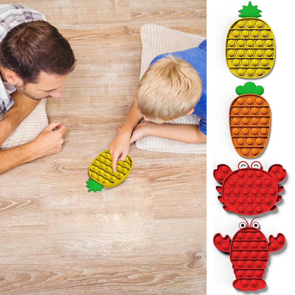 Fruit Shaped Push Bubble Fidget Sensory Toys Autis... – Grandado