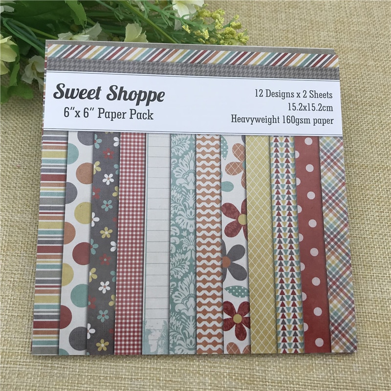 6"X6" Sweet Shoppe patterned paper Scrap... – Grandado