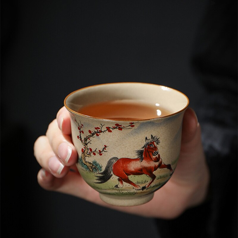 12 Stijl Chinese Zodiac Aardewerk Kopjes Thee Cup ... – Vicedeal
