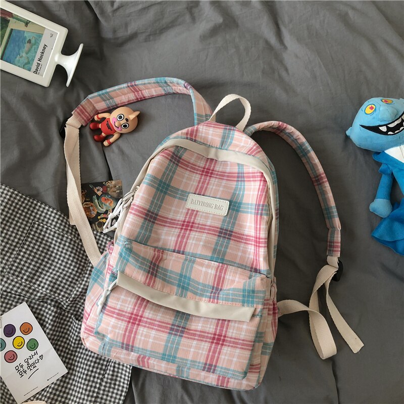 DCIMOR Preppy Cotton and Linen Women Backpack Fema... – Vicedeal