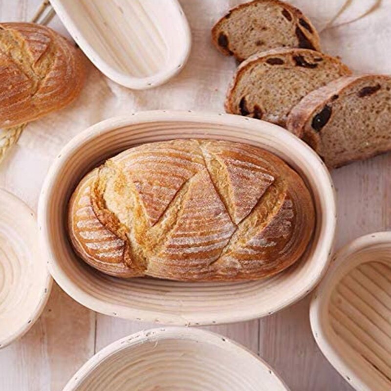 basket bread 10 Inch Oval Shaped Bread Proofing Ba... – Grandado