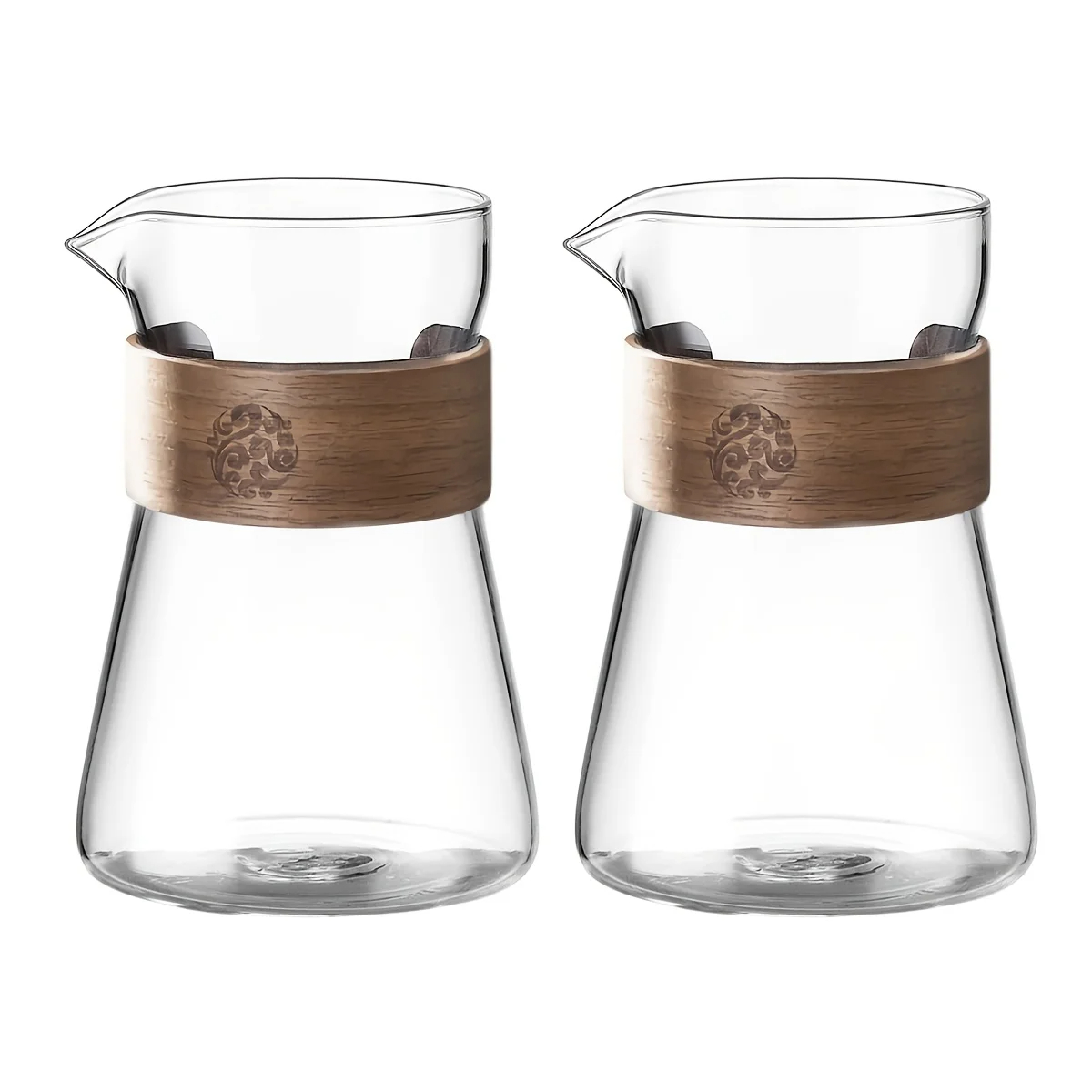 17oz/500ml Glass Coffee Pot Carafe with Wood Heat-... – Vicedeal