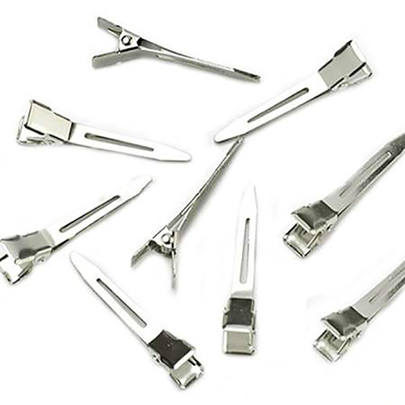 50pcs Silver Crocodile Alligator Duckbill Clips Ha... – Grandado