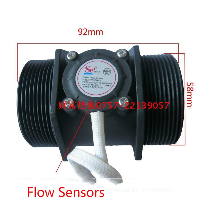 1pc DN40 1.5 inch water flow sensors Hall turbine ... – Vicedeal