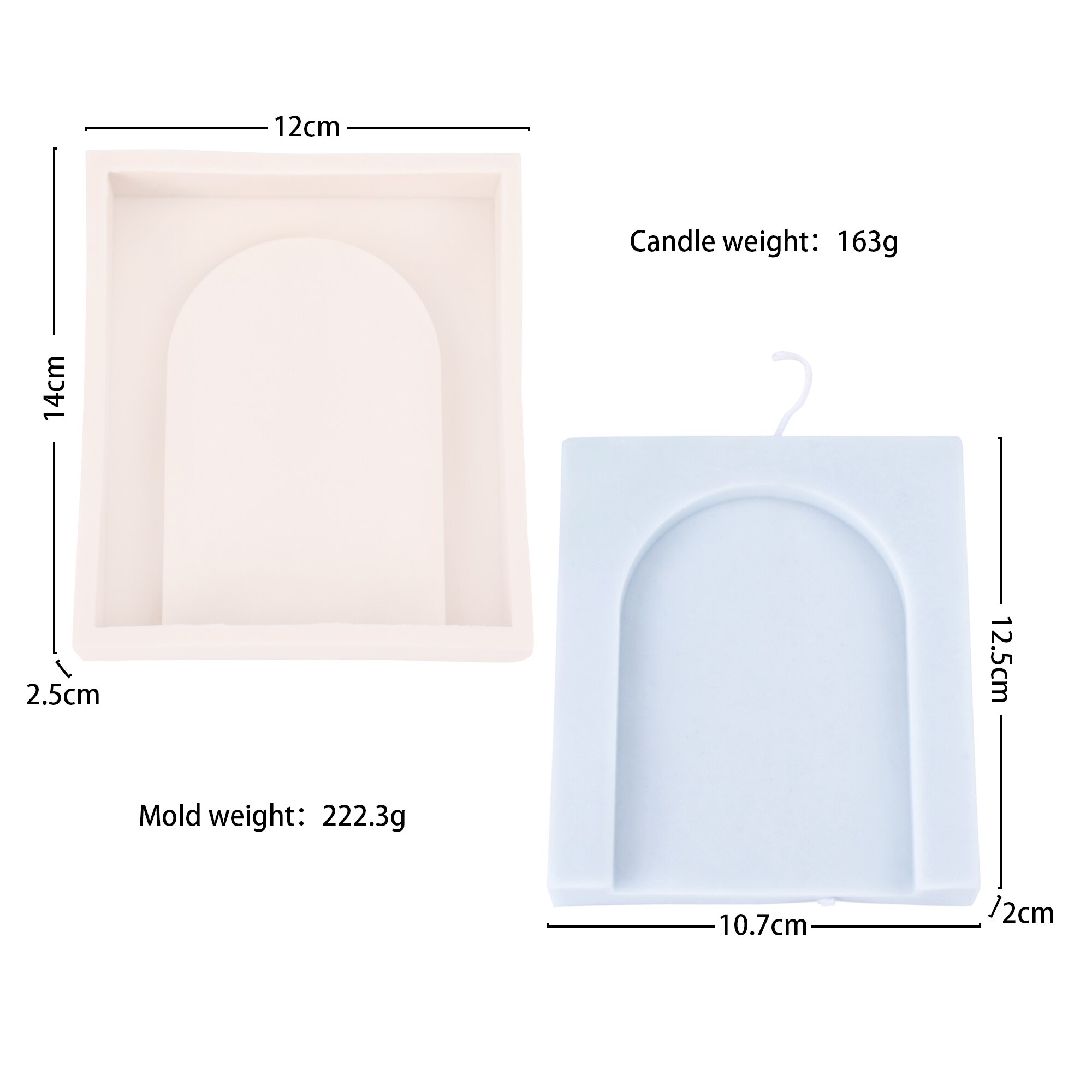 Cuboid Stepped Cube Silicone Candle Mold Stairs Si... – Vicedeal