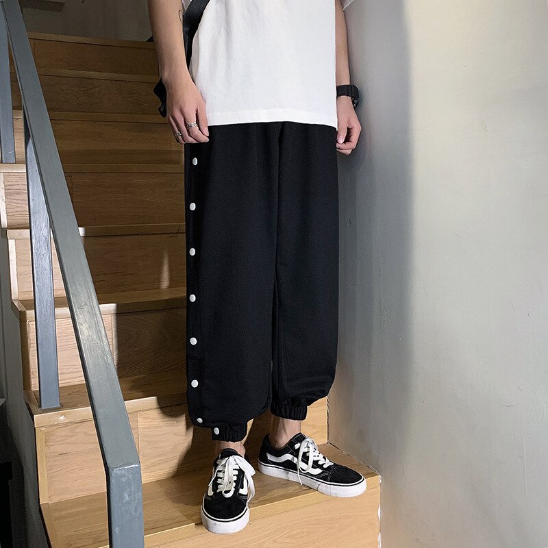 Trendy Brand Ins Exercise Pants for Men Loose-brea... – Grandado