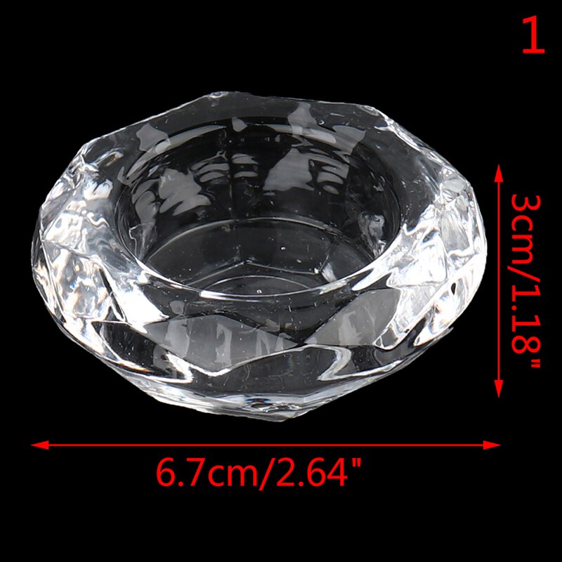 1Pc Crystal Glass Cup Nail Liquid Container Mini K... – Grandado