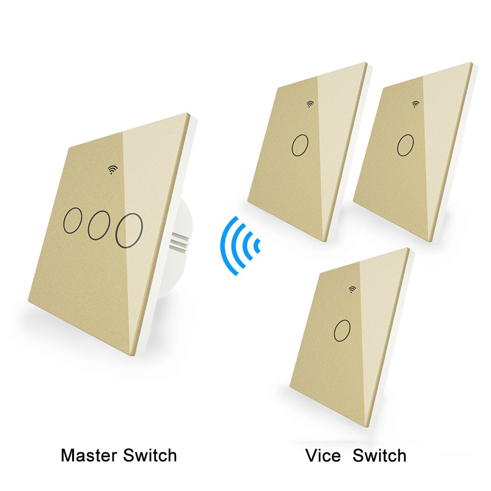 WiFi RF433 Transmitter Wall Panel Smart Glass Pane... – Grandado