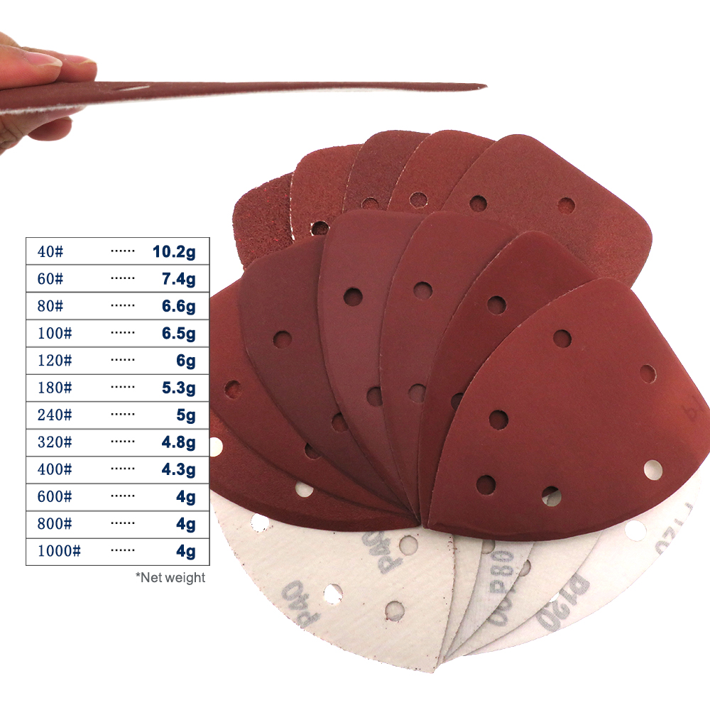 20 PCS 140*90*mm 6Hole Sanding Sheets Triangle Mou... – Grandado