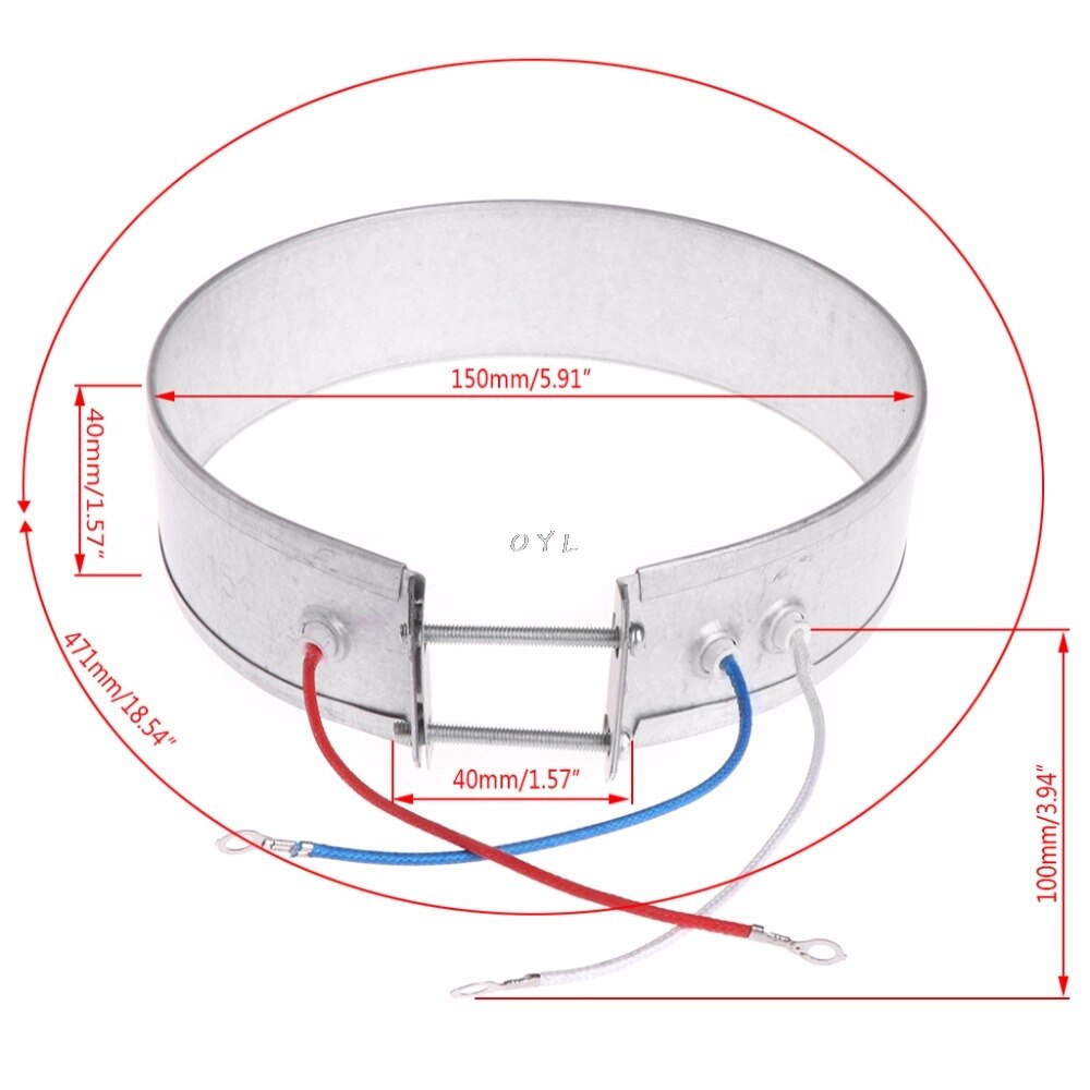 150mm Electric Water Heater Thin Band Heater Eleme... – Grandado