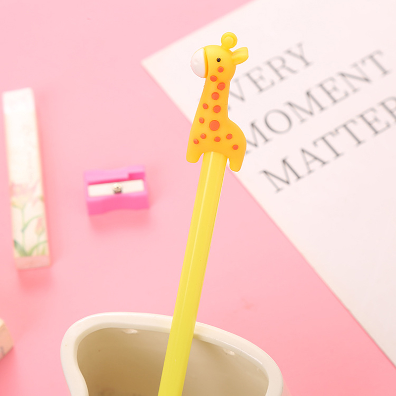 4 Pcs/Set Kawaii Cartoon Giraffe Lion Gel Ink Pen ... – Grandado
