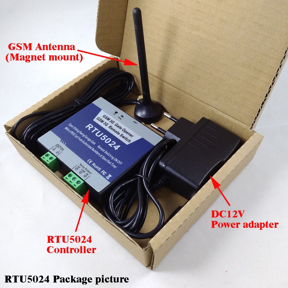 Rtu 5024 gsm automatisk swing skydeportåbner garag... – Grandado