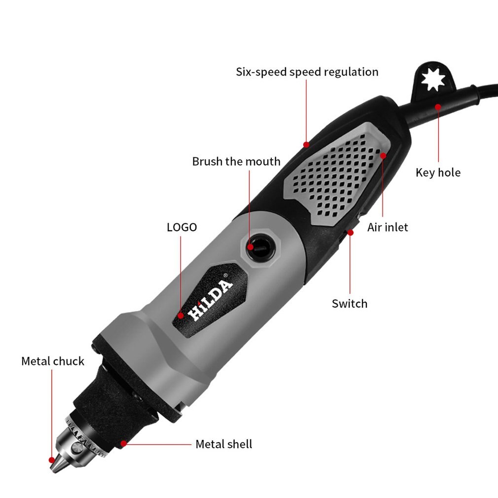 Electric Mini Drill Grinder 230V 450W Variable Spe... – Grandado