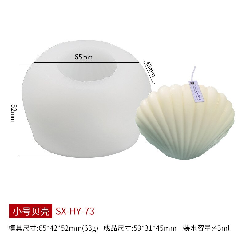 Schelp Geurende Kaars Siliconen Mal Diy Oceaan Ser... – Vicedeal