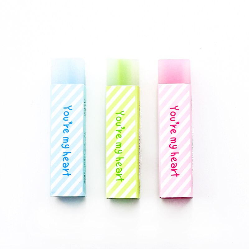6 pcs Cute star My heart color Eraser 2B pencil er... – Vicedeal