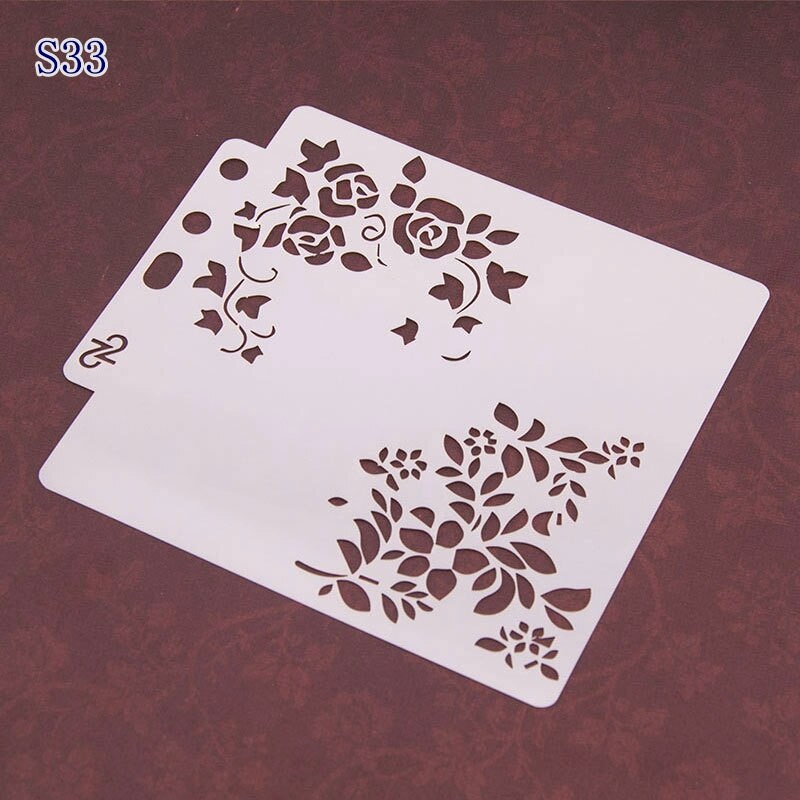 Wave Butterfly Flowers Plastic Layering Stencils D... – Vicedeal