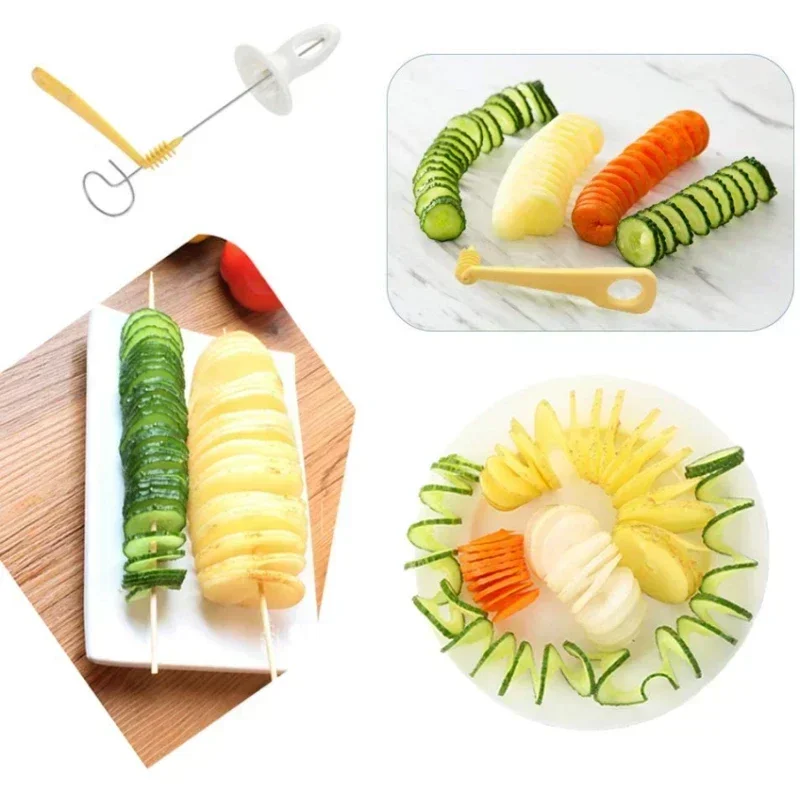 Spiral Potato Cutter Twisted Slice Potato Tower Wh... – Grandado
