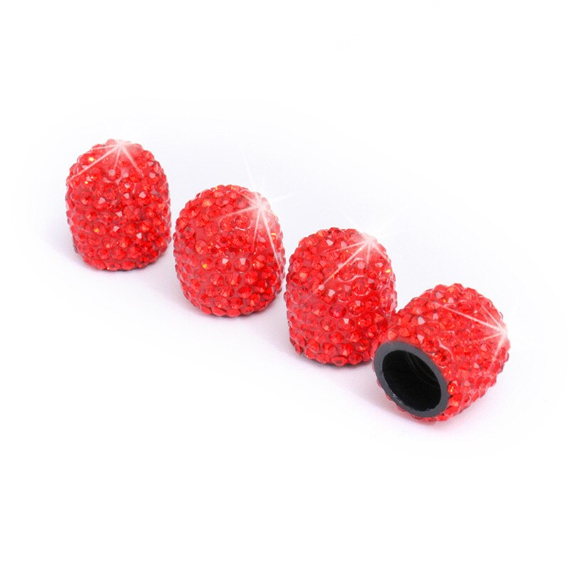 4 Pcs/Set Rhinestone Car Wheel Tire Valve Caps Tyr... – Vicedeal