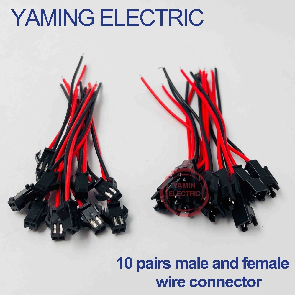 10 par 10cm långa jst sm 2 stift plug hane till h... – Grandado