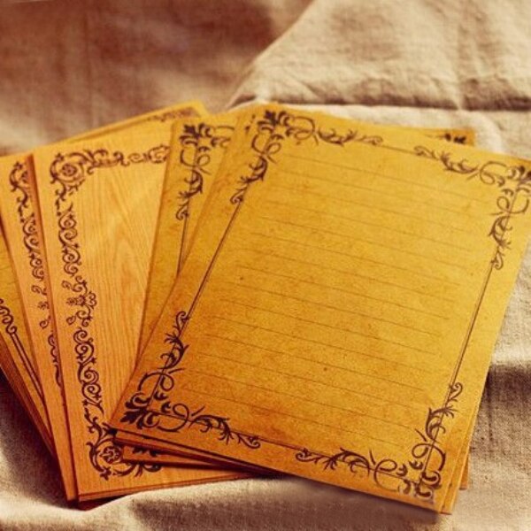 8Sheets/Lot European Style Vintage Letter Lace Vin... – Grandado