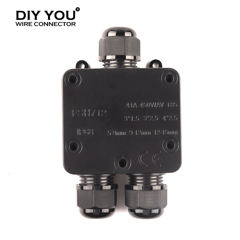 3 Way IP68 41A/450V Outdoor Waterproof Cable Elect... – Grandado