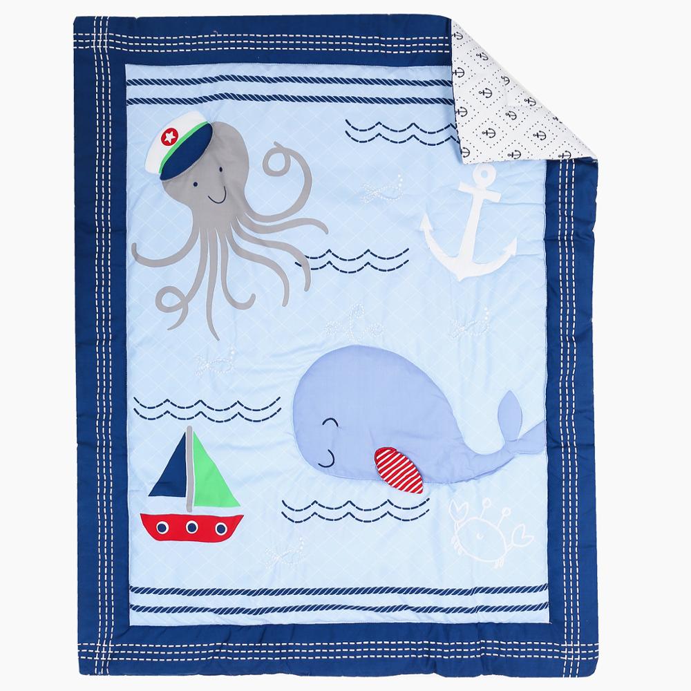 3pcs Whale Baby Crib Toddler Baby Sheets Nursery B... – Grandado