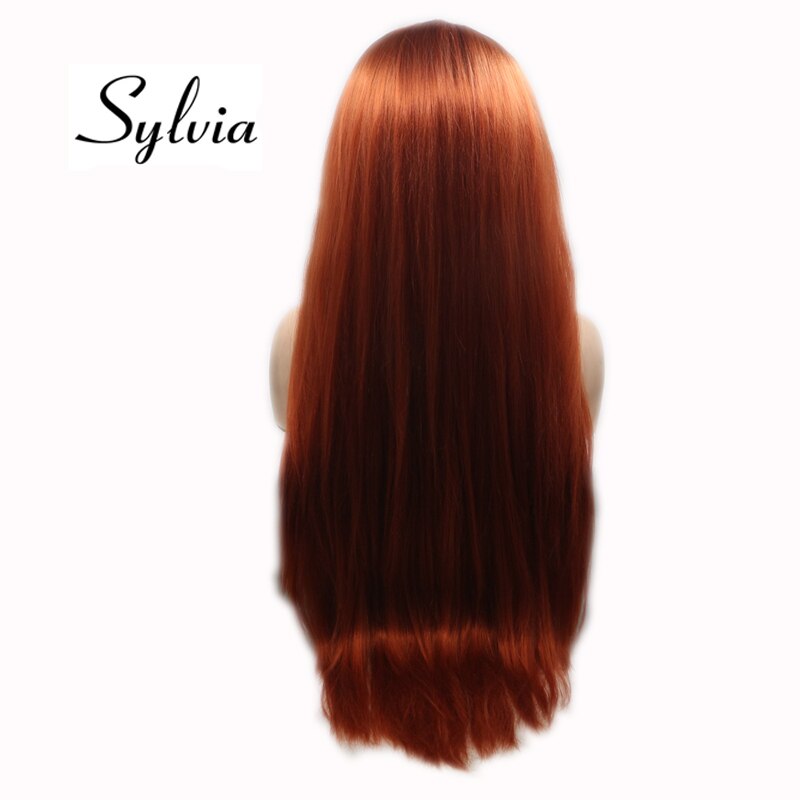 Sylvia 360# Red Synthetic U Part Lace Front Wigs L... – Grandado