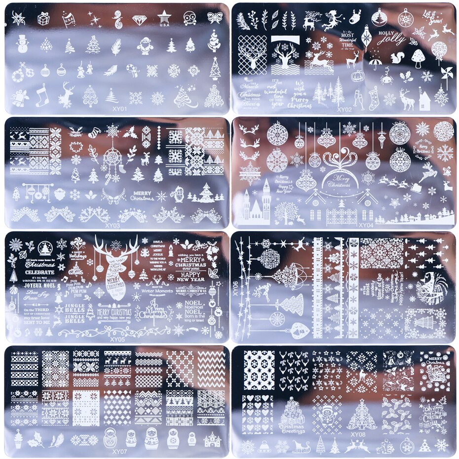 Stz negle stempling plader jul nail art stempel sk... – Vicedeal