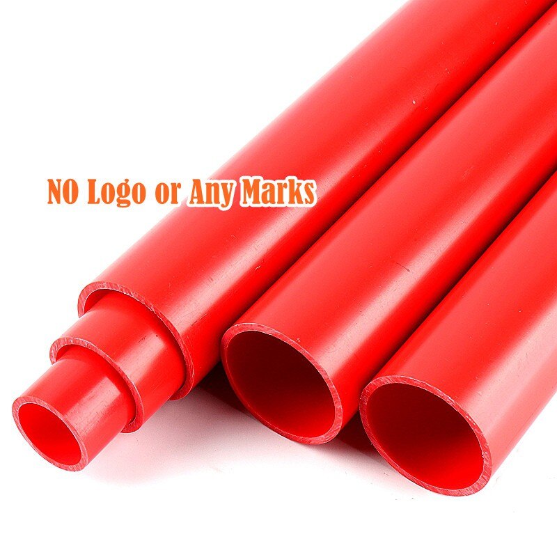 2pcs 50cm O.D 20~50mm Red UPVC Pipe Aquarium Water... – Grandado