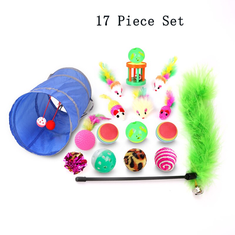 Multiple Styles Cat Toy Mouse Fish Ball 10/28Pcs P... – Grandado